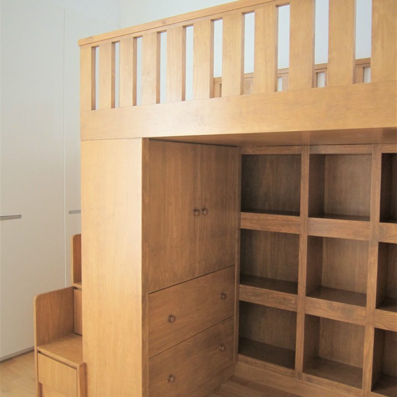 Loft Bed with Cubby Storage | Custom Kids Furniture in Singapore ...