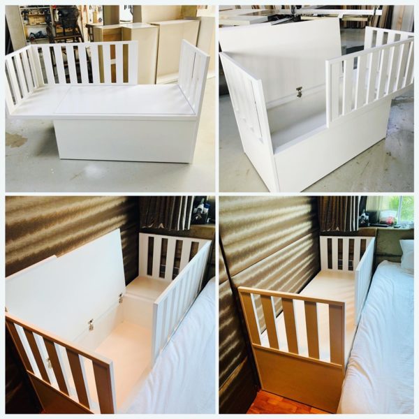 Custom Co-Sleeper Bed | Custom Kids Furniture in Singapore | Design ...
